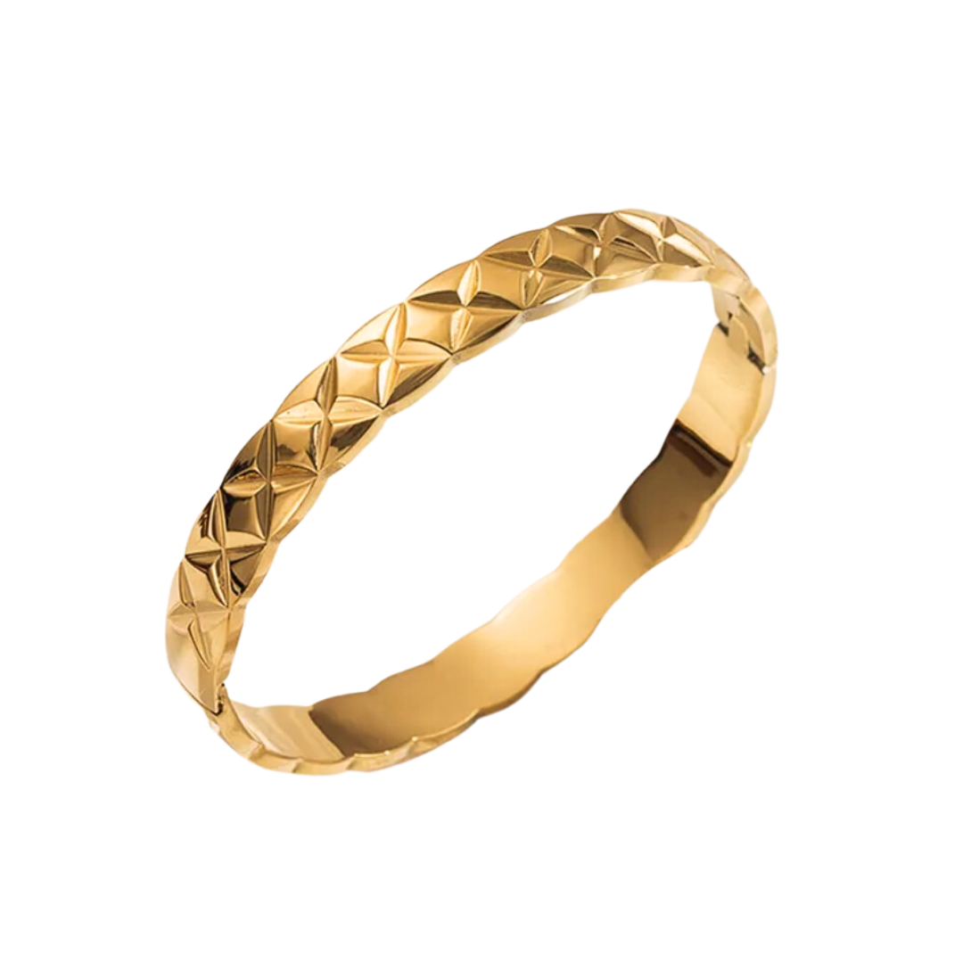 AUREL | Recycled 316L stainless steel bangle in Malta – Adira Label