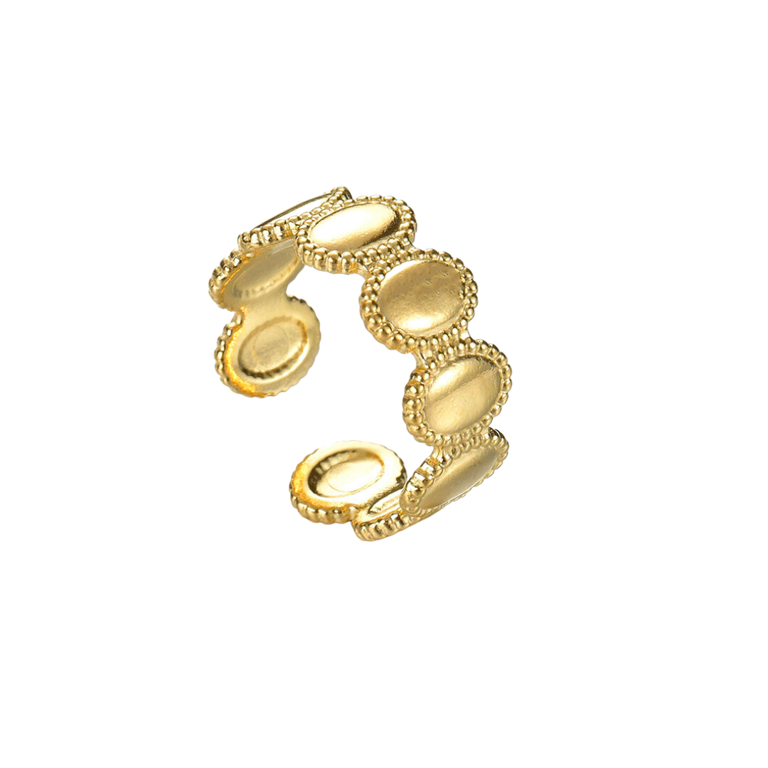 ACE || Stylish 316L recycled stainless steel, 18k gold plated ...