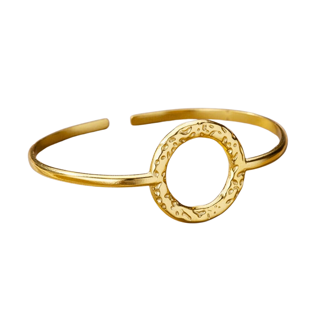 ECHO | Recycled 316L stainless steel bangle in Malta – Adira Label